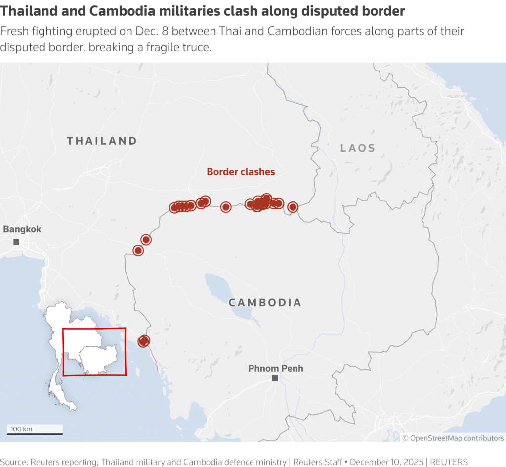 Thailand and Cambodia keep fighting across contested border ahead of ...